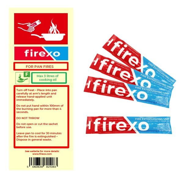 Pan Fire Extinguisher (Class F) – Firexo Sachet